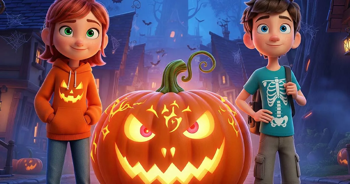 The Mystery of the Enchanted Pumpkin - A Halloween Story